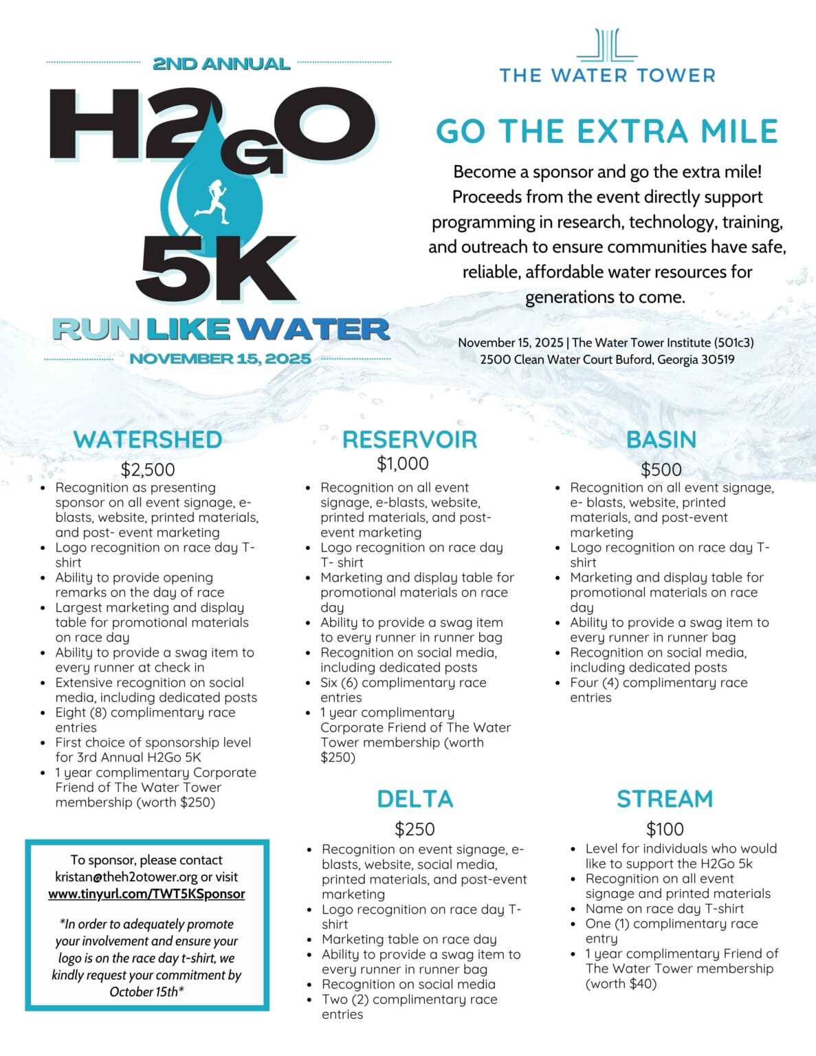Run Like Water 5K - The Water Tower